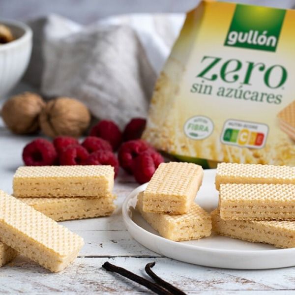Galleta Oblea Vainilla sin Azúcar 3un. 180 g - Gullón